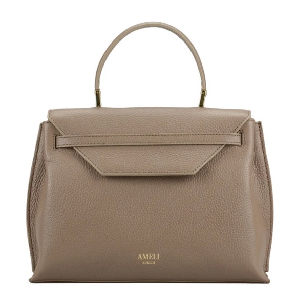 AMELI | Bags | Ameli Zurich Made In Italy Tan Pebble Leather Backpack ...